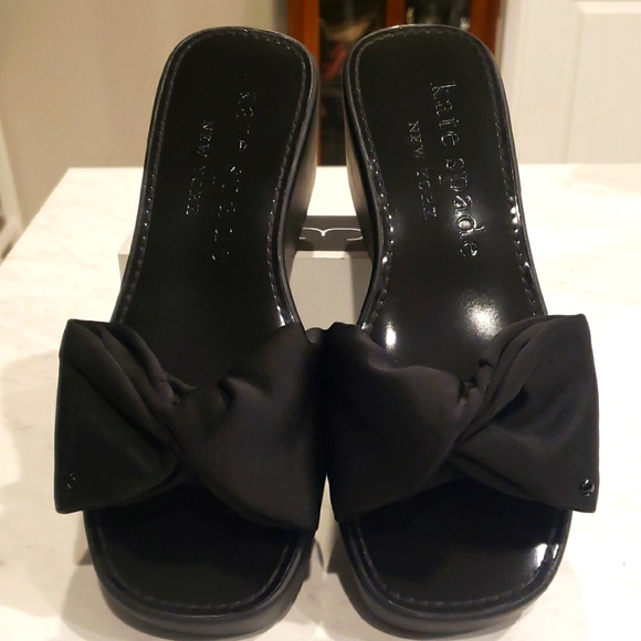 kate spade | Shoes | Kate Spade Black Womens Slide Sandals Size 8 ...